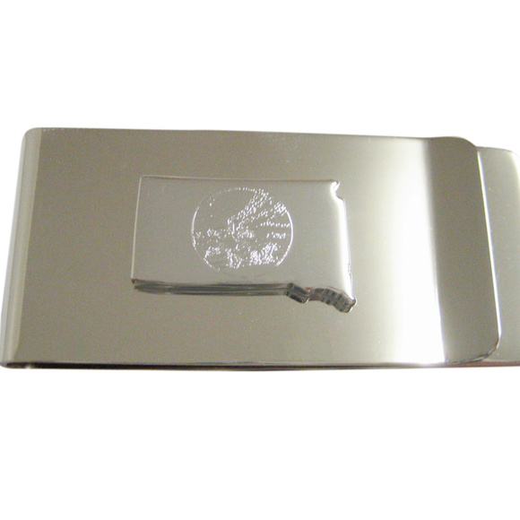 Kiola Designs | Accessories | South Dakota Map Shape And Flag Design ...